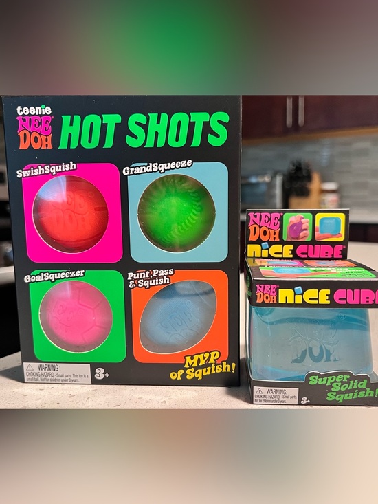 NeeDoh | Toys | Viral Needoh Squish Lot Of 2 Nee Doh Hot Shots Nice ...